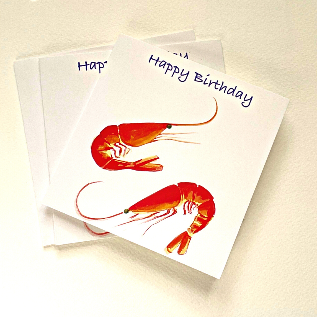 Happy Birthday Cards - Prawn – Indigo Prawn